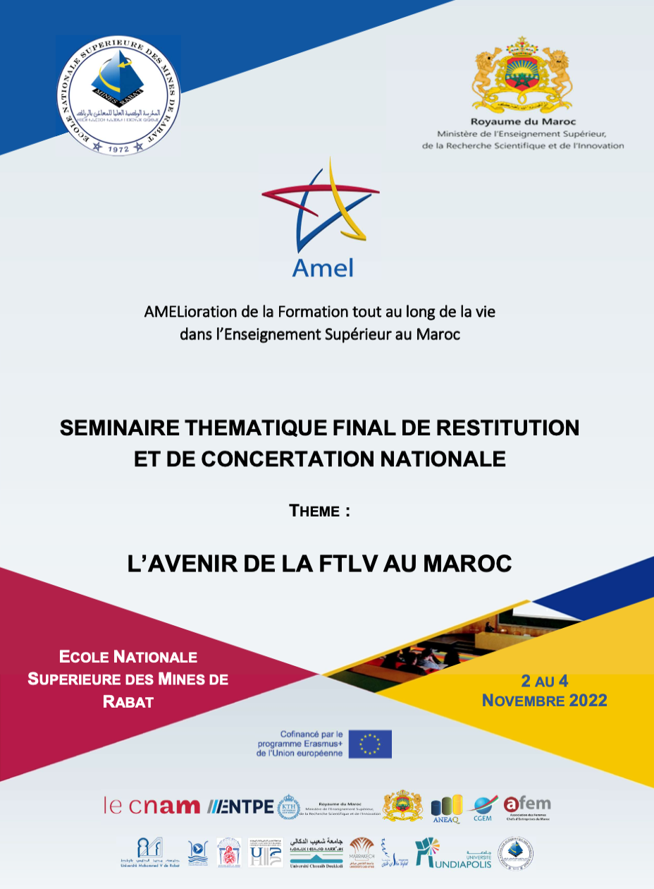 Séminaire Thématique Final de de Restitution et de Concertation ...