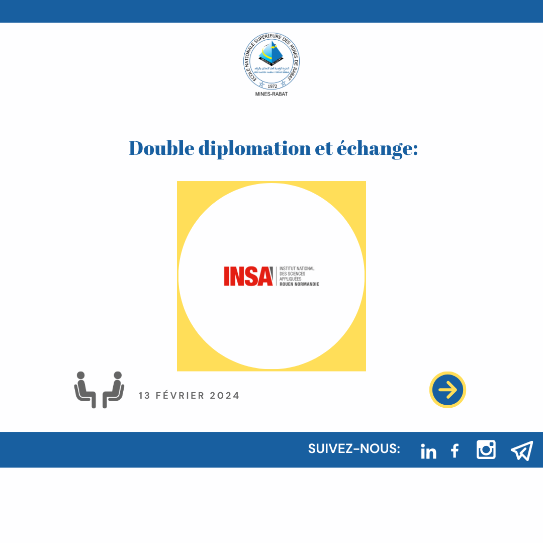 Double diplomation & échange: INSA Rouen Normandie | Ecole Nationale ...